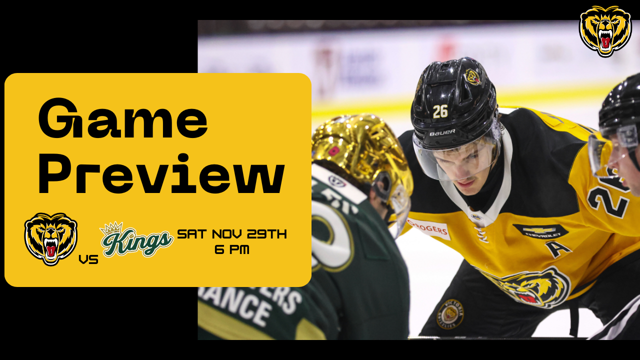 Kings Come To Town For Sixth Meeting This Season | Victoria Grizzlies